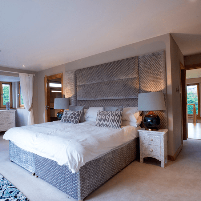 Large fabric headboard store