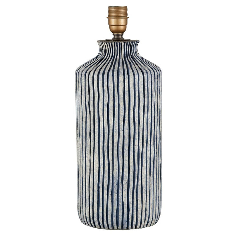 Tall Blue Stripe Ceramic Table Lamp – Cotterell & Co