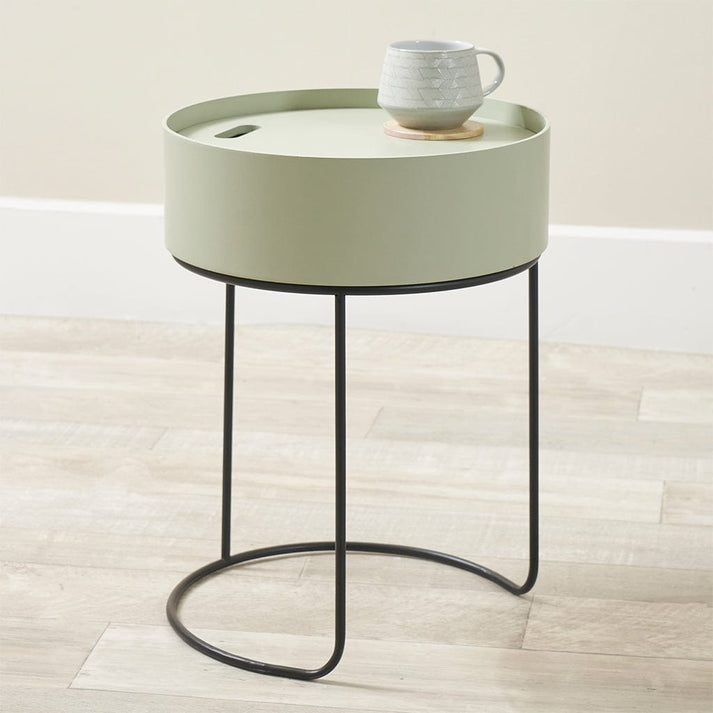 Hugo Sage Green Wood & Black Storage Table – Cotterell & Co