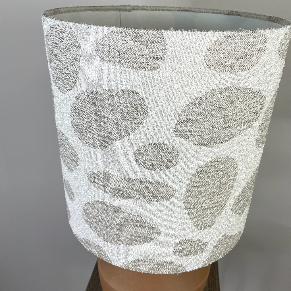 Terracotta Urn Table Lamp with Pebble Effect Boucle Lampshade ...