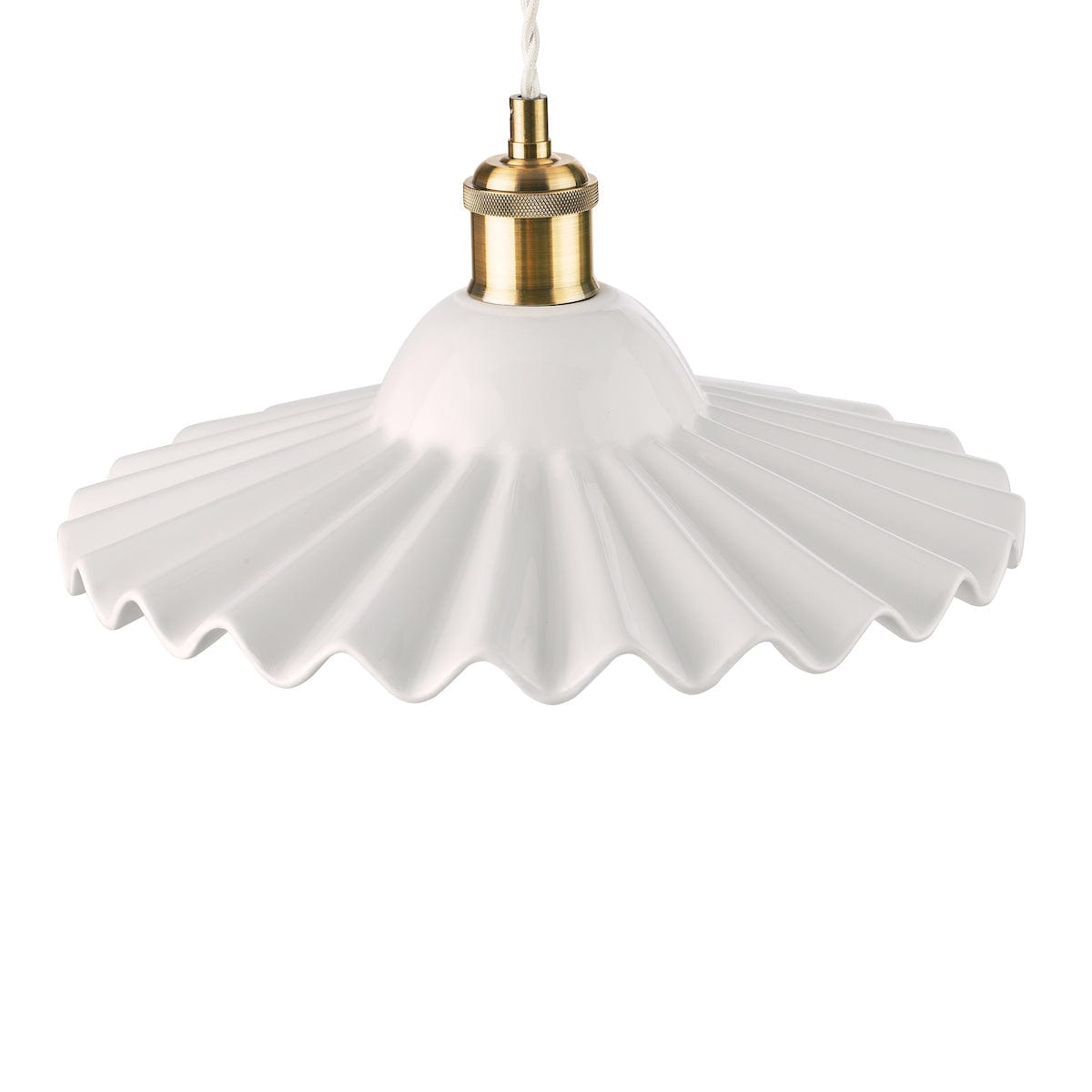 Beca Large Pendant White Ceramic | Laura Ashely | Cotterell & Co