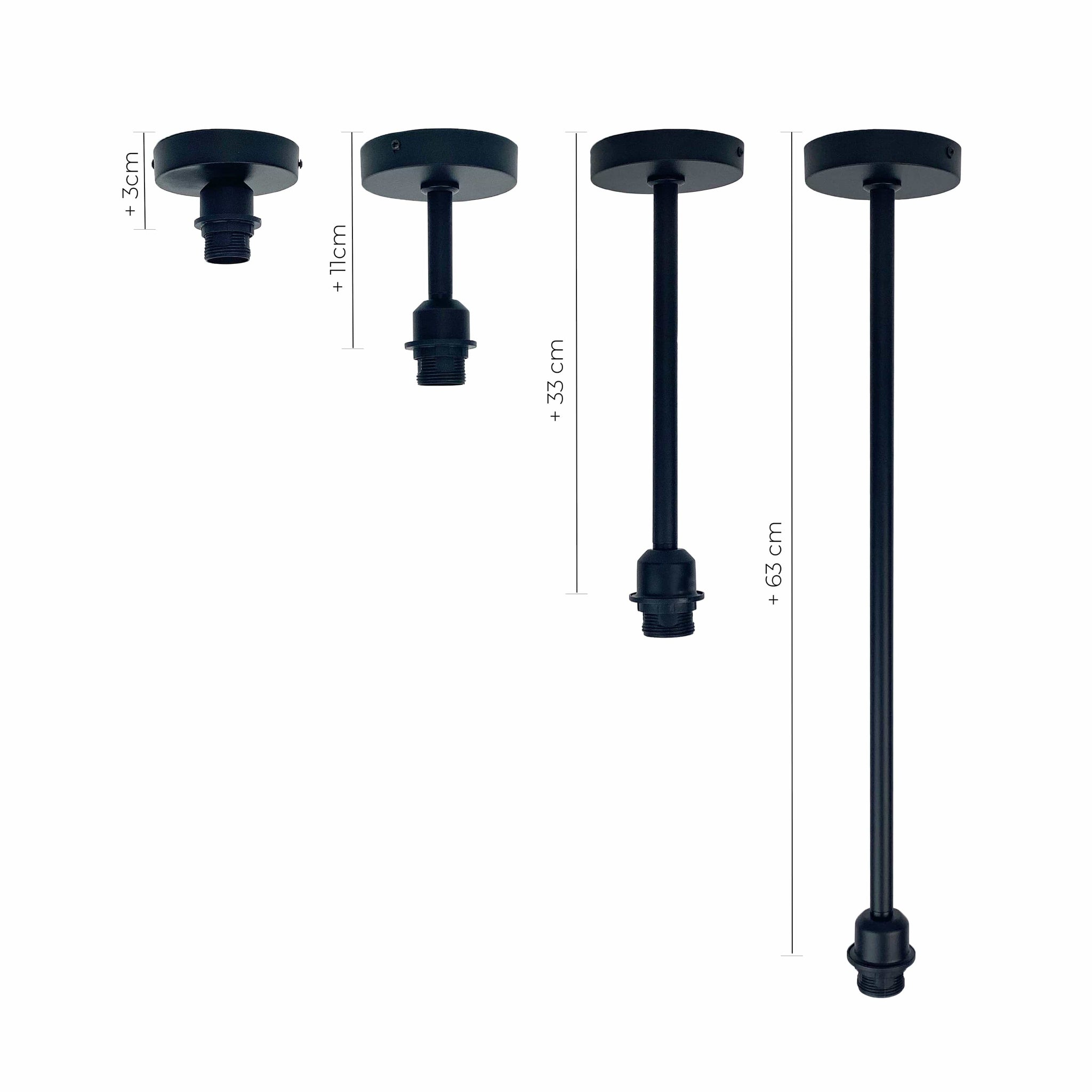 Matt Black Pendant Light Fitting – Cotterell & Co