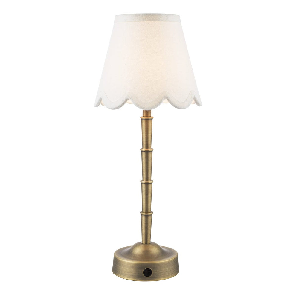 Wyma Rechargeable Table Lamp Matt Antique Brass – Cotterell & Co